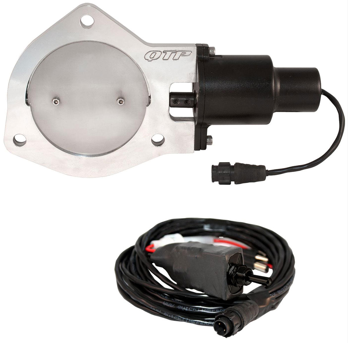 QTP - 4" Single Electric Exhaust Cutout Kit Includes Electric Valve, T ...