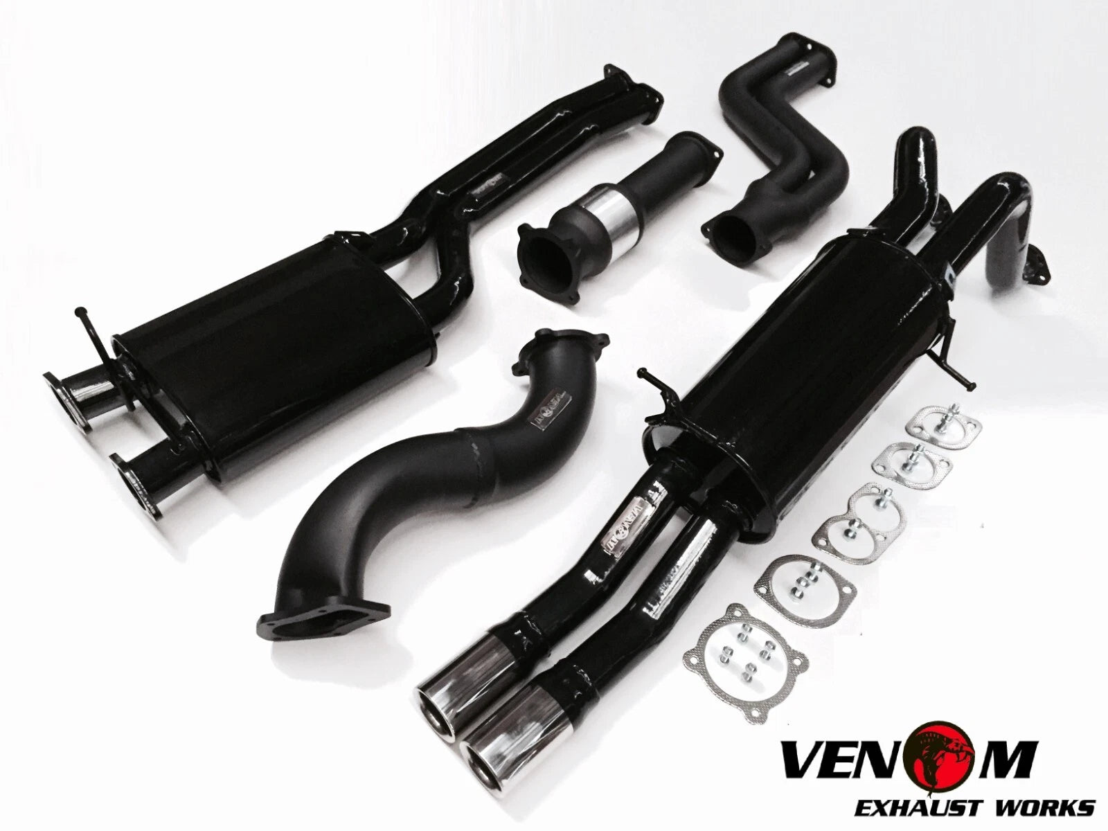 VENOM EXHAUST - BA BF Turbo Back System Ute - Ford XR6 XR6T F6 FPV Tur ...